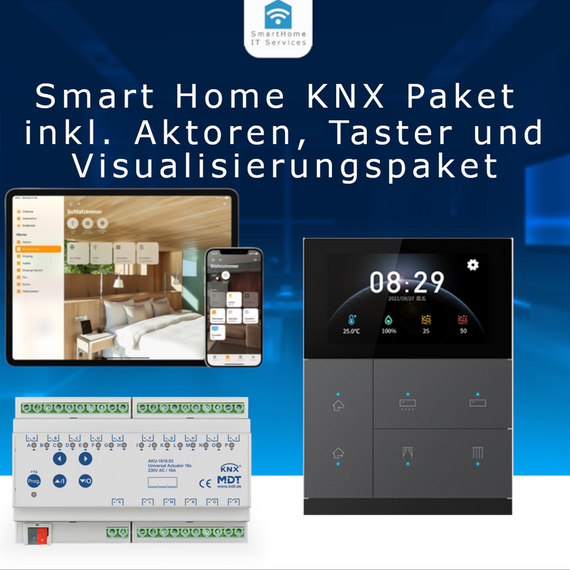 Smarthome KNX Paket - GVS KNX Waltz Touch+ Pad | SmartHome IT Services